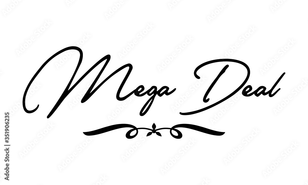 Mega Deal Calligraphy Hand written Letters. On White Background Stock ...