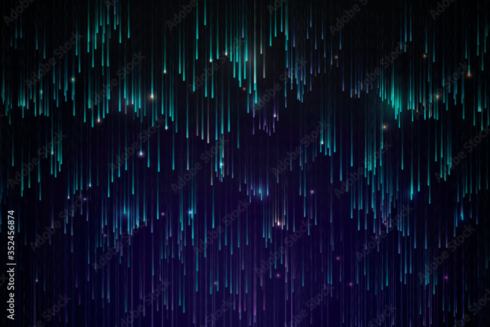 Green neon meteor background design vector Stock Vector | Adobe Stock