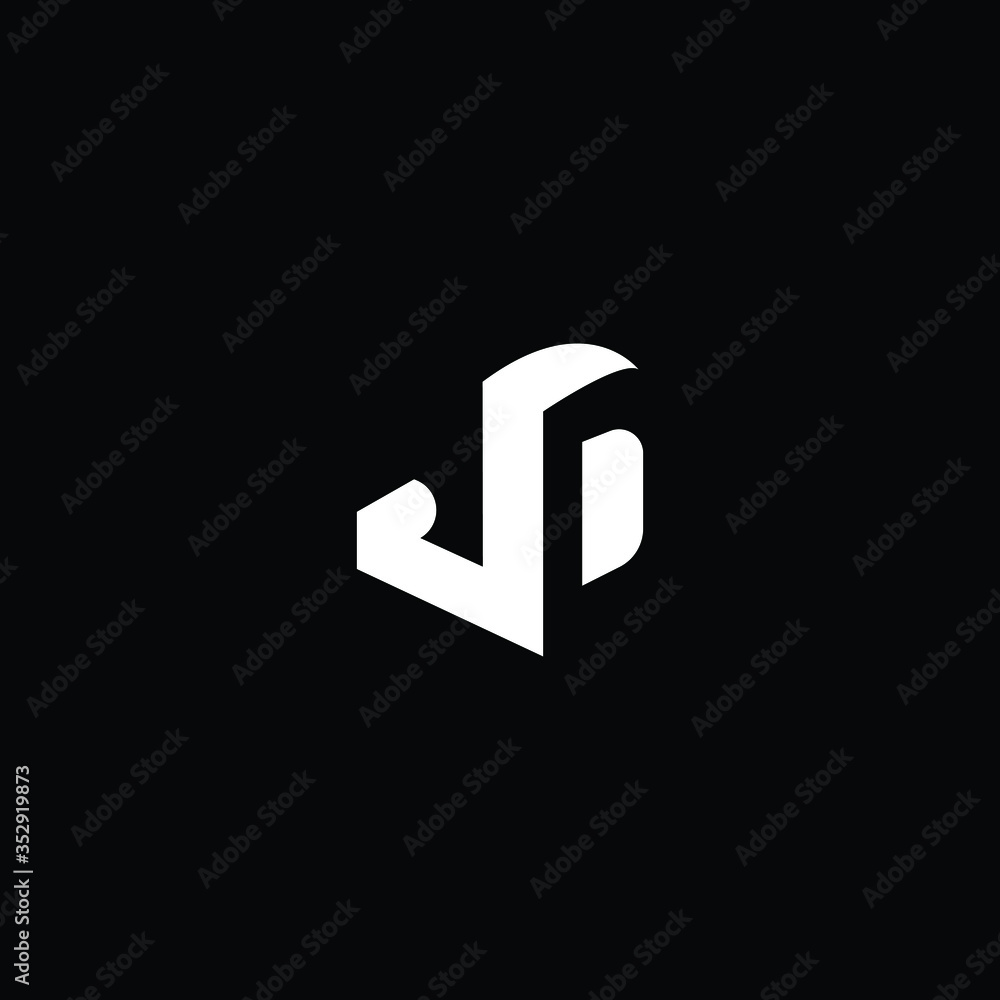 Professional Innovative 3D Initial JD logo and DJ logo. Letter DJ JD ...