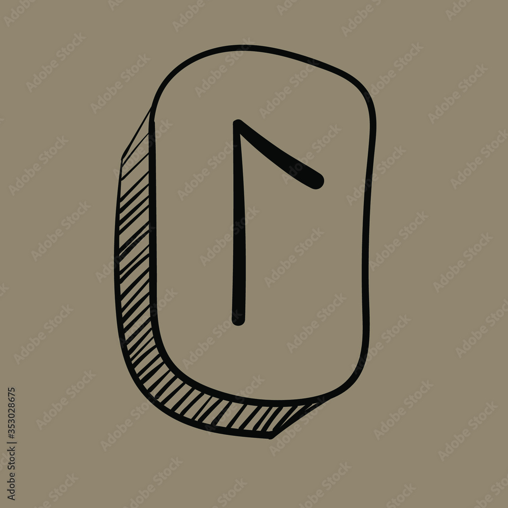 Runes. Futhark. Stone. Divination. Ancient occult and magic symbols ...