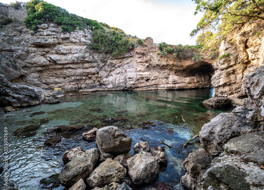 Ruins of roman Villa di Pollio Felice called Bagni della regina ...