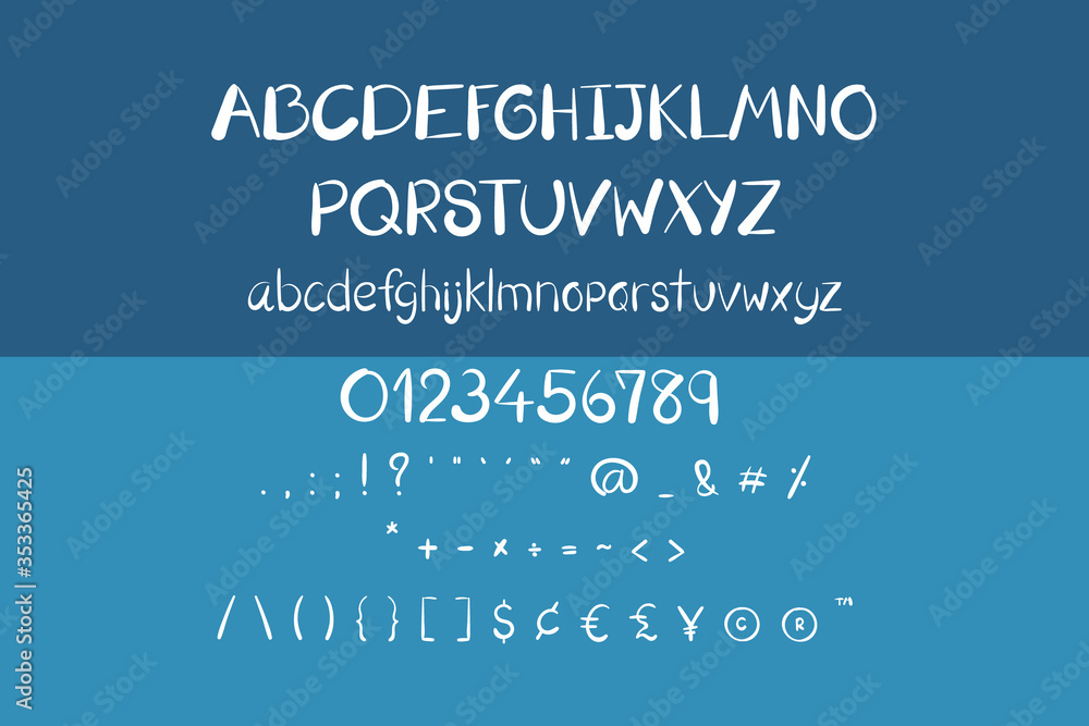 This set is alphabets A-Z, numeral and punctuation that you can use on ...