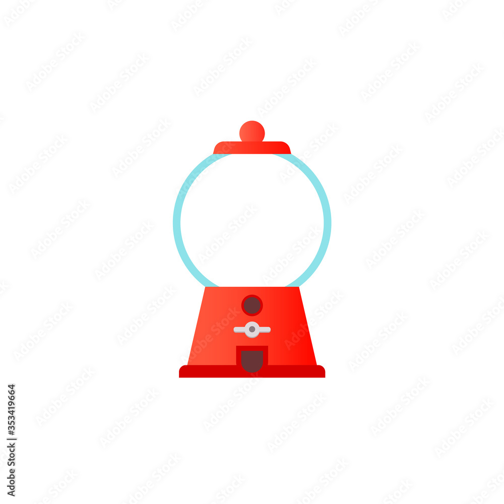 Empty gumball machine icon. Clipart image isolated on white background ...