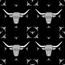 Highland Cow Pattern Background Free Stock Photo - Public Domain Pictures