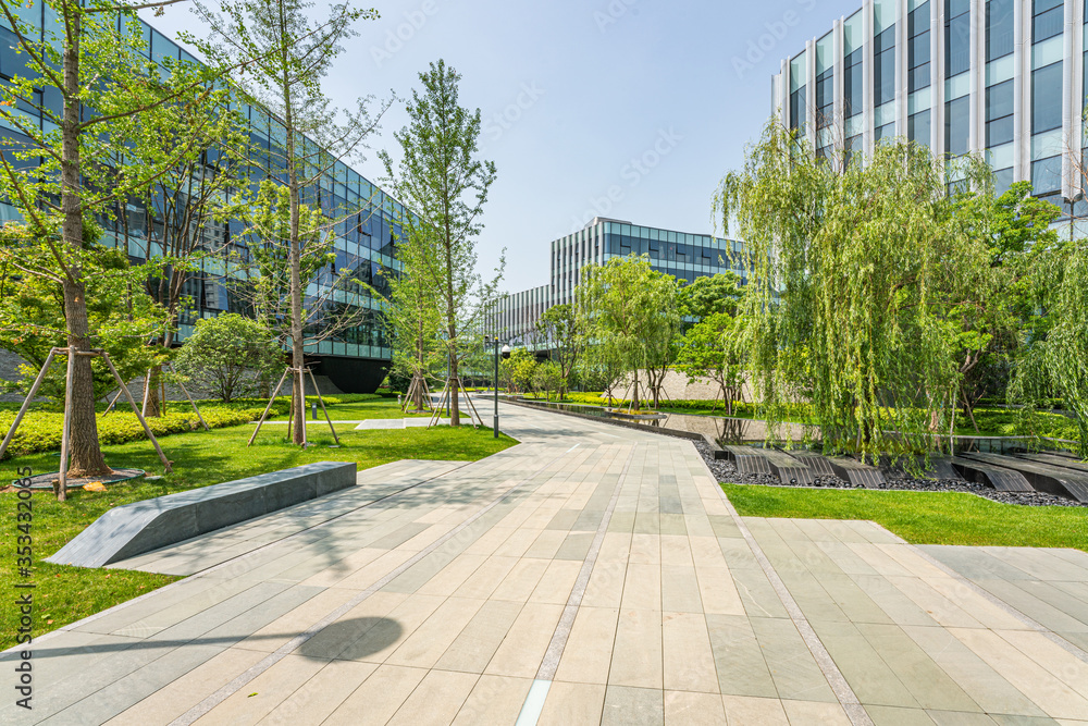 Modern internet technology office area Stock Photo | Adobe Stock