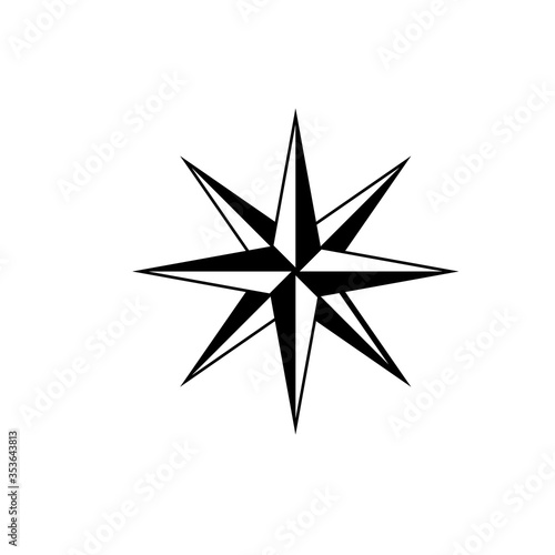 8 point star icon. Clipart image isolated on white background - Buy ...