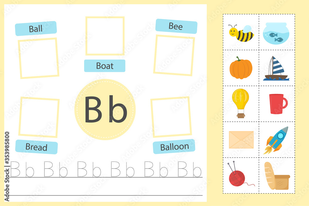 Alphabet tracing worksheet for preschool and kindergarten. Writing ...