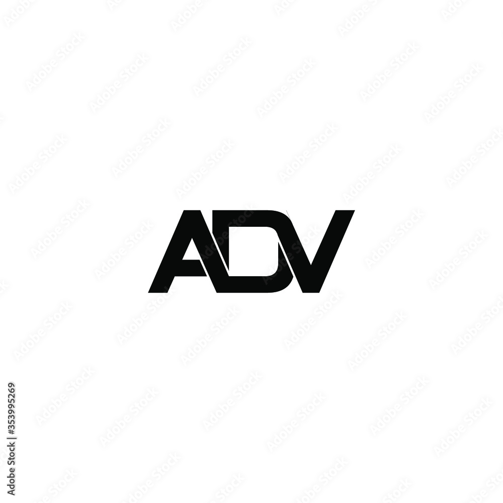 adv letter original monogram logo design Stock Vector | Adobe Stock