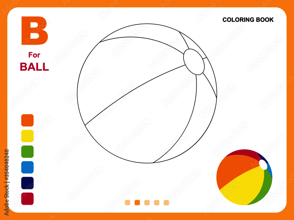 Preschool educational kids painting app game. Color painting practice ...