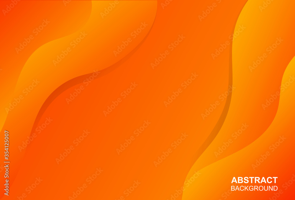 Orange abstract gradient background, modern layout design for posters ...