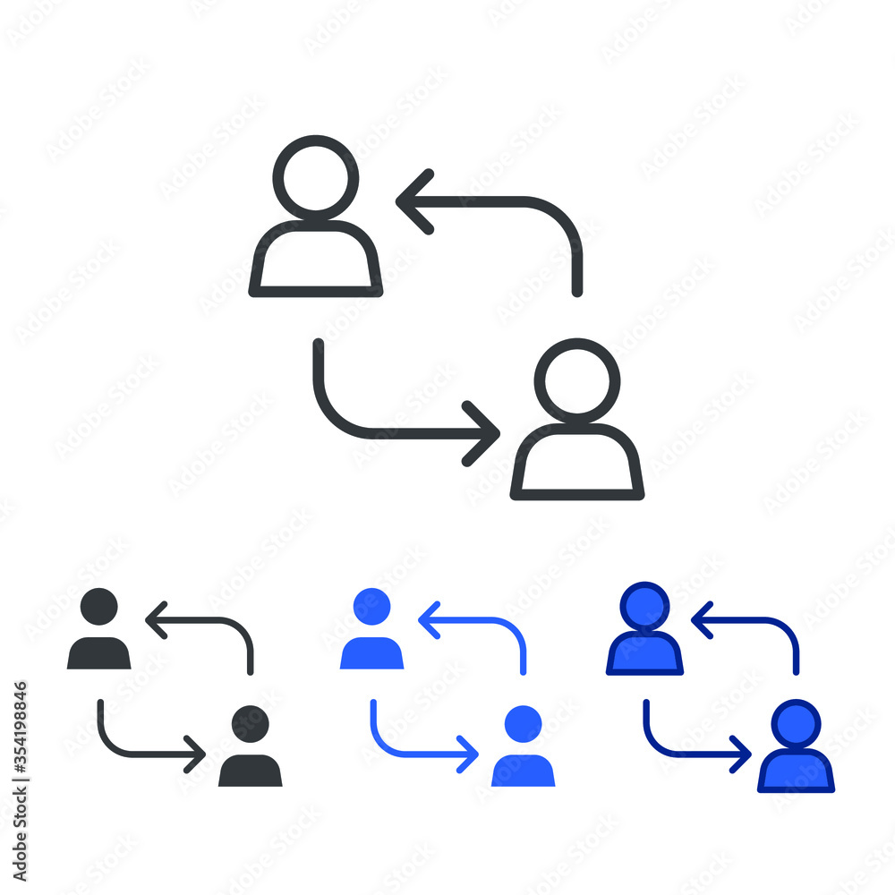 Vector de Stock Retraining and coaching for Business concept ...