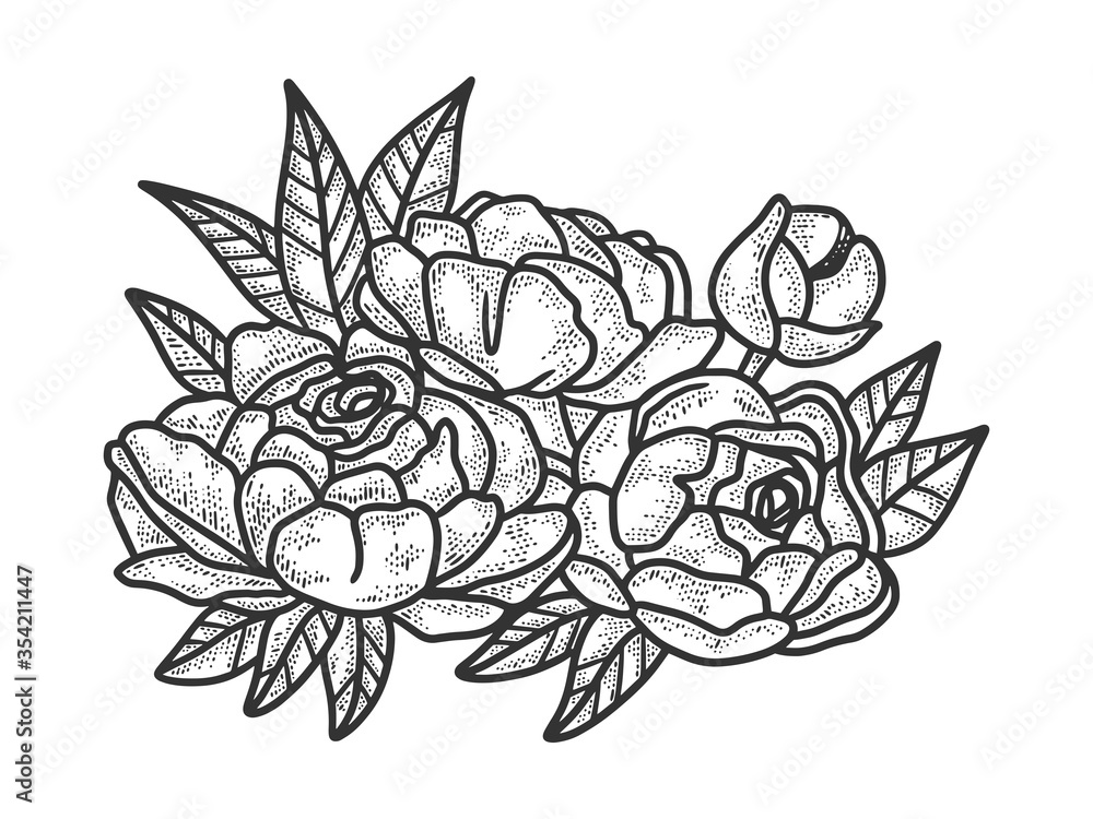 Simple Flower Scratchboard