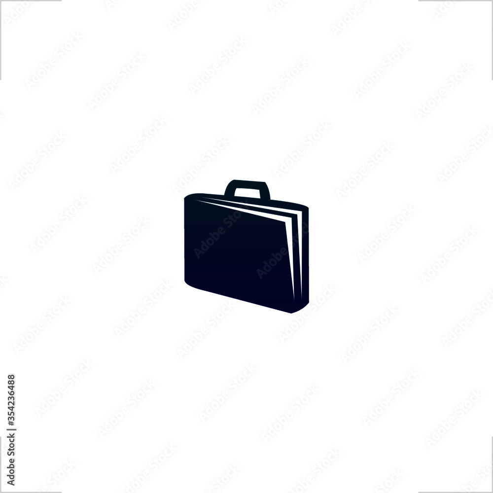 briefcase logo book folder design Stock Vector | Adobe Stock