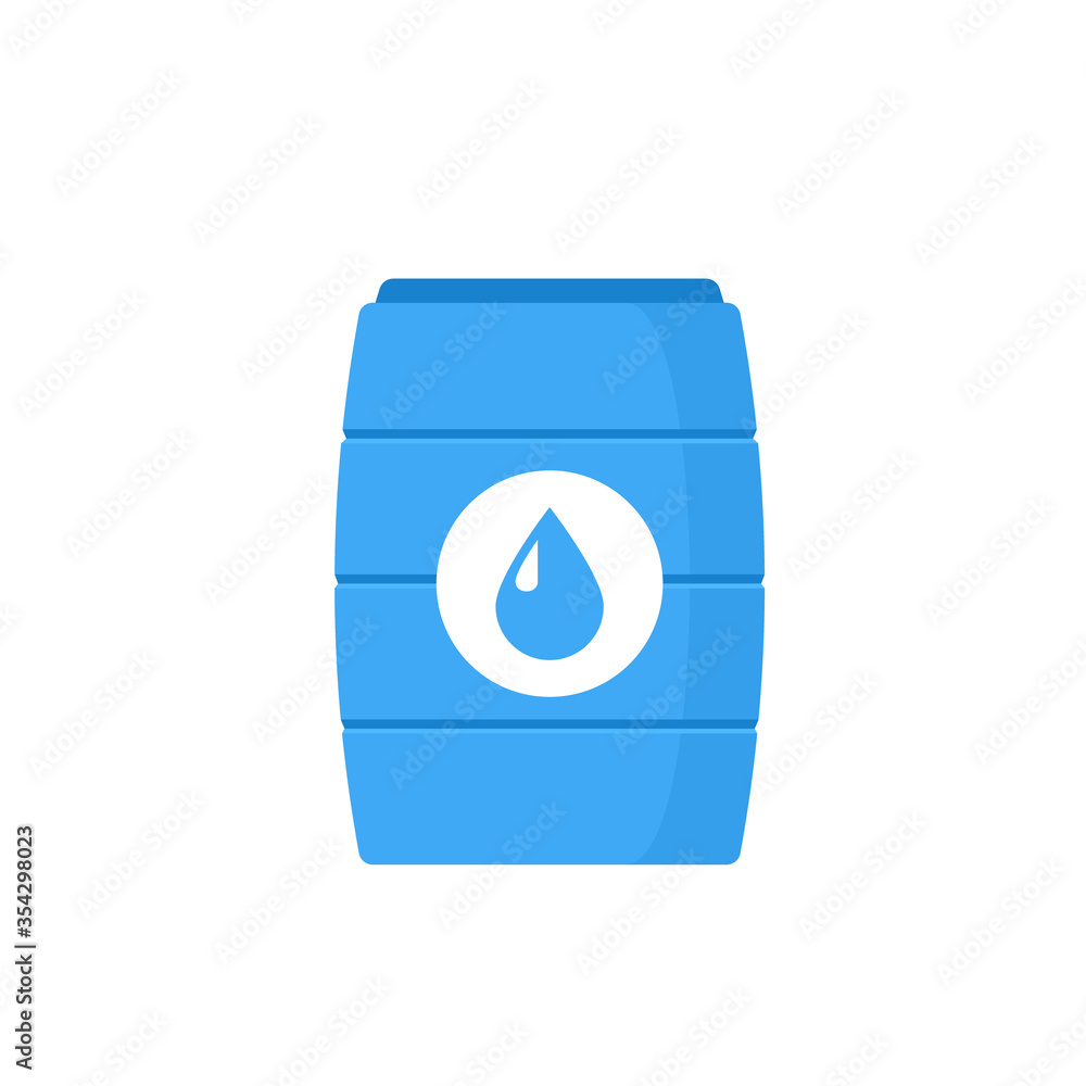 Rainwater tank icon. Clipart image isolated on white background Stock ...