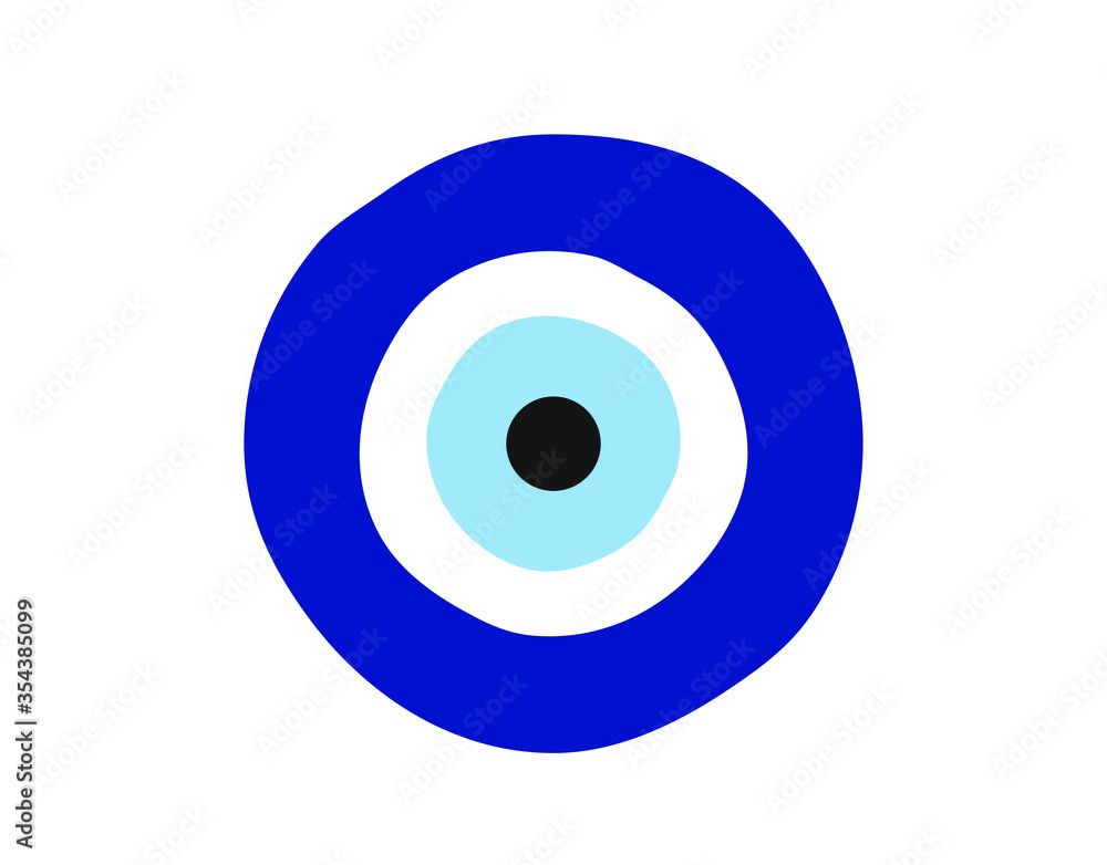 blue eye icon. Evils eye vector design. Evil eye sign. Stock Vector ...
