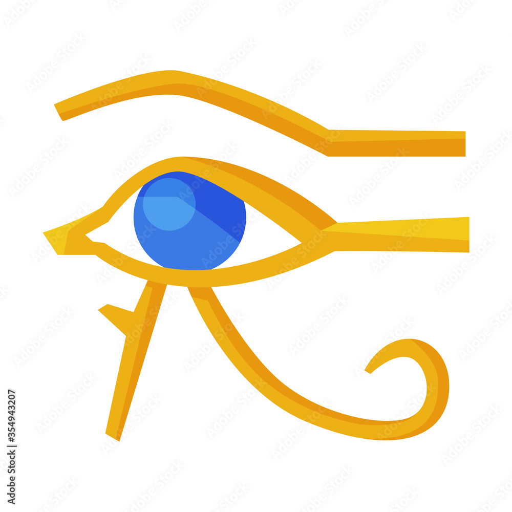 Eye of Horus Egypt Deity, Eye of Ra, Egyptian Hieroglyphic Mystical ...