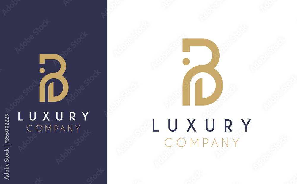 Premium Vector B Logo in two colour variations. Beautiful Logotype ...