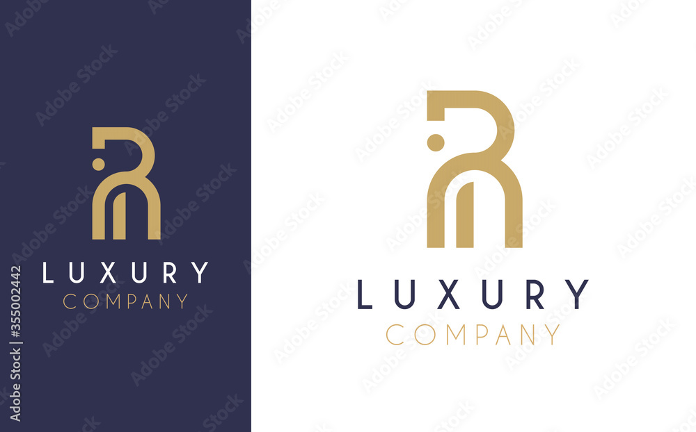 Premium Vector R Logo in two colour variations. Beautiful Logotype ...