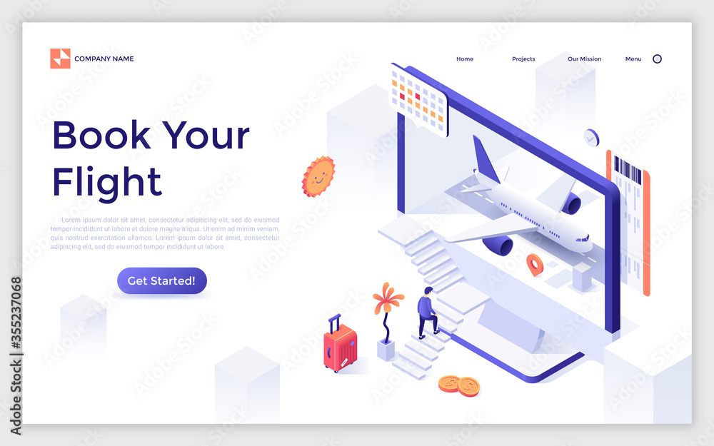 Isometric vector illustration Stock Vector | Adobe Stock