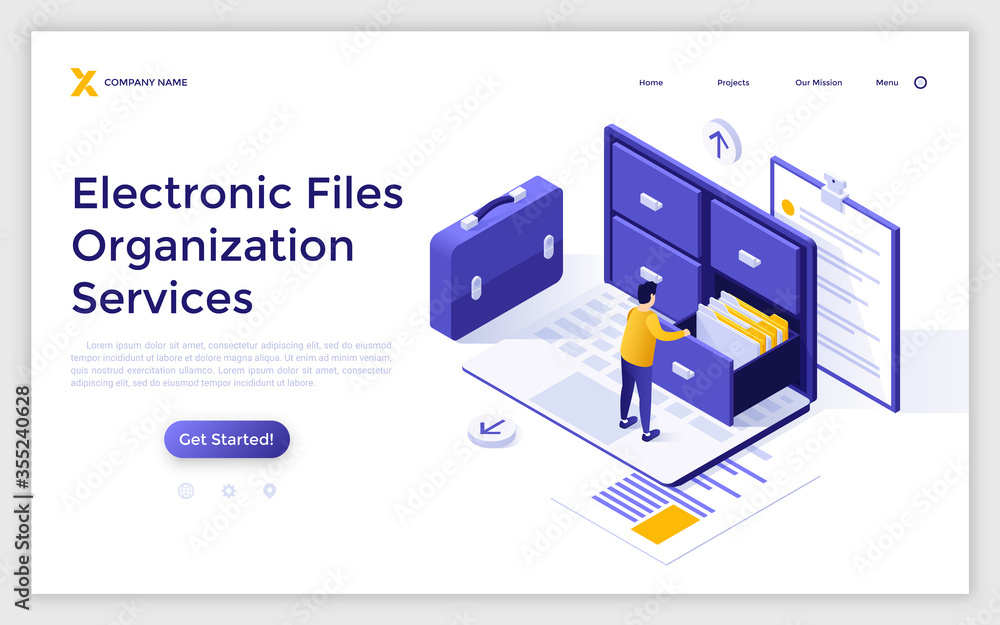 Isometric vector illustration Stock Vector | Adobe Stock