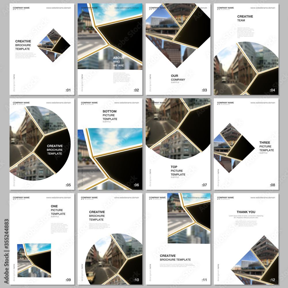 A4 brochure layout of covers design templates for flyer leaflet, A4 ...