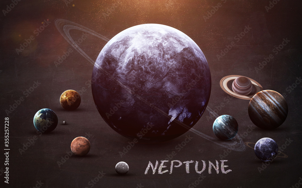 Neptune - High resolution images presents planets of the solar system ...