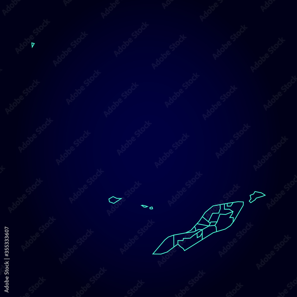 Map of Anguilla. Detailed vector map with counties, regions, province ...