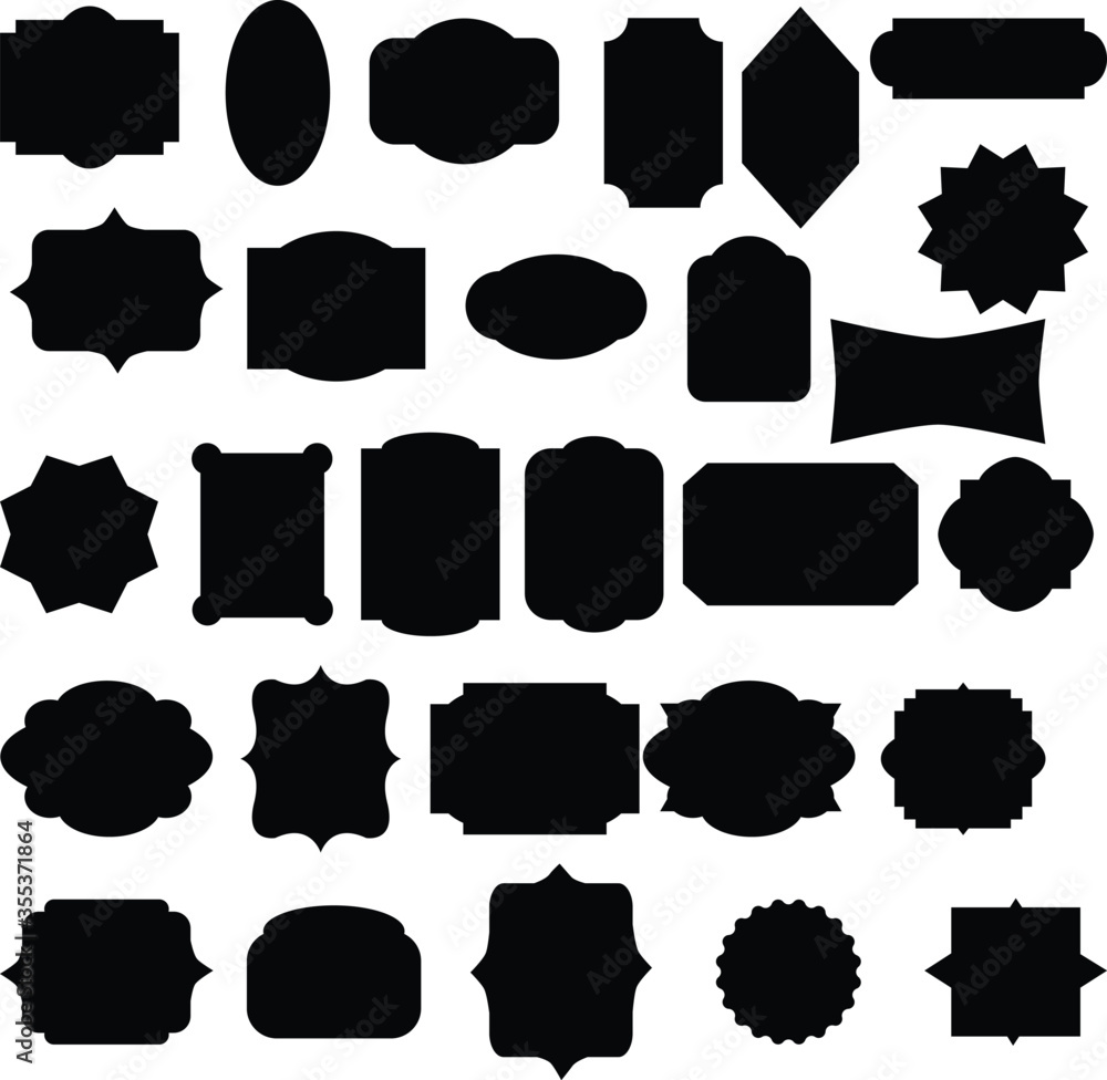 30 vintage frames. set of vintage labels and frame. set of decorative ...