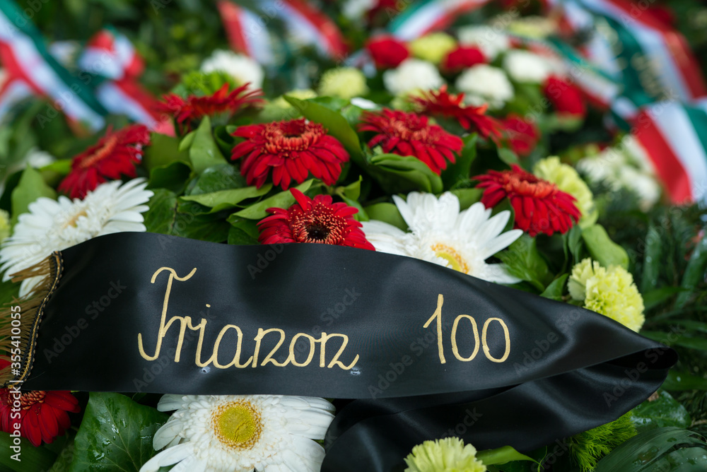 Foto de Stock 100th anniversary of the Treaty of Trianon in Hungary ...