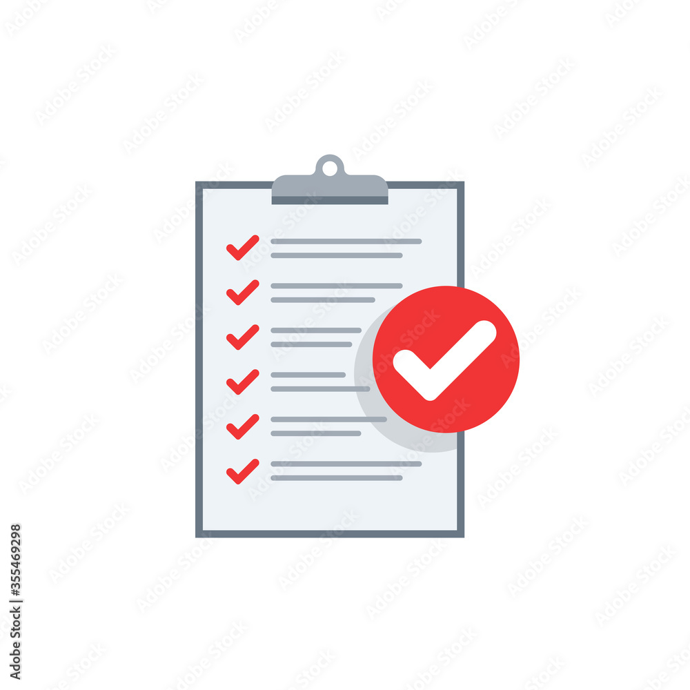 Check list icon - paper with questionnaire or checkbox form bith big ...