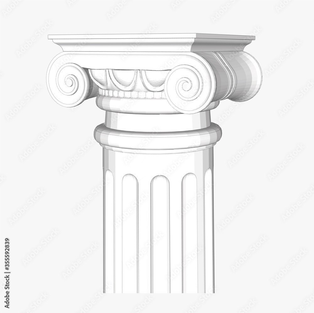 Greek architecture,Architecture, columns, beams Stock Vector | Adobe Stock