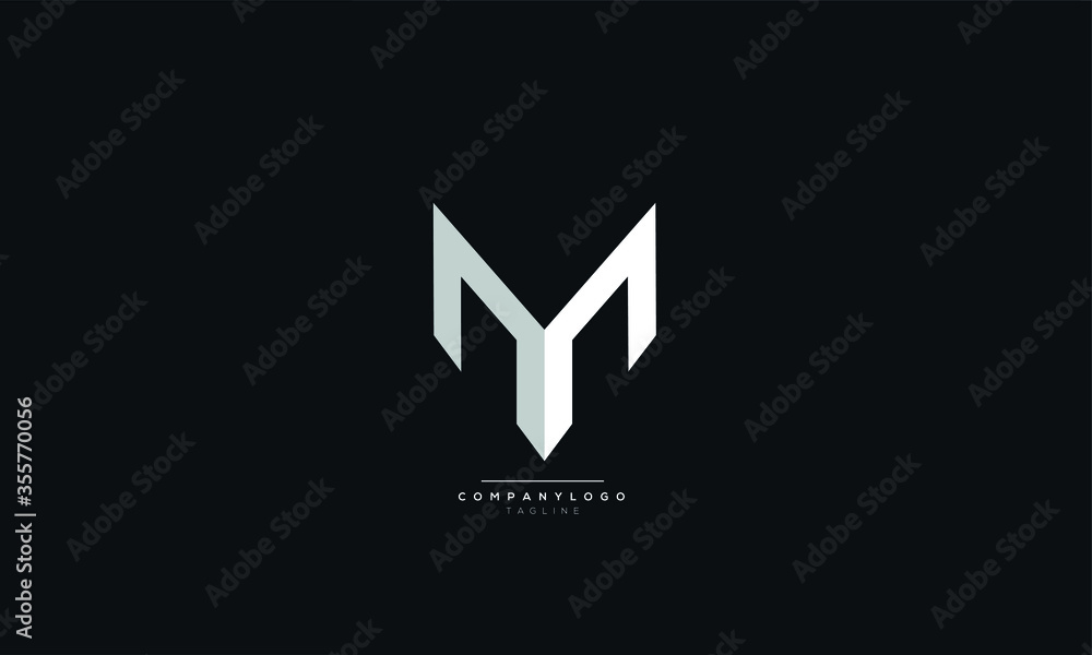 Letter M Logo Alphabet Design Icon Vector Symbol Stock Vector | Adobe Stock
