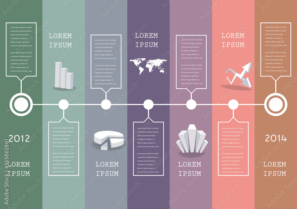 imeline infographics Stock Vector | Adobe Stock
