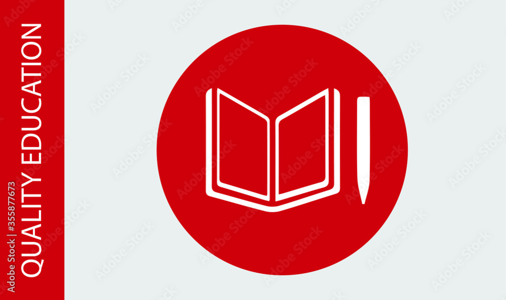 Vector de Stock Logo Design. Quality Education logo. Corporate social ...