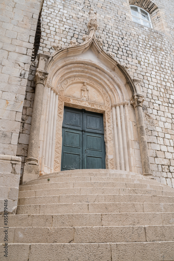 Round stone stair to the gate. Location in movie series game of thrones ...