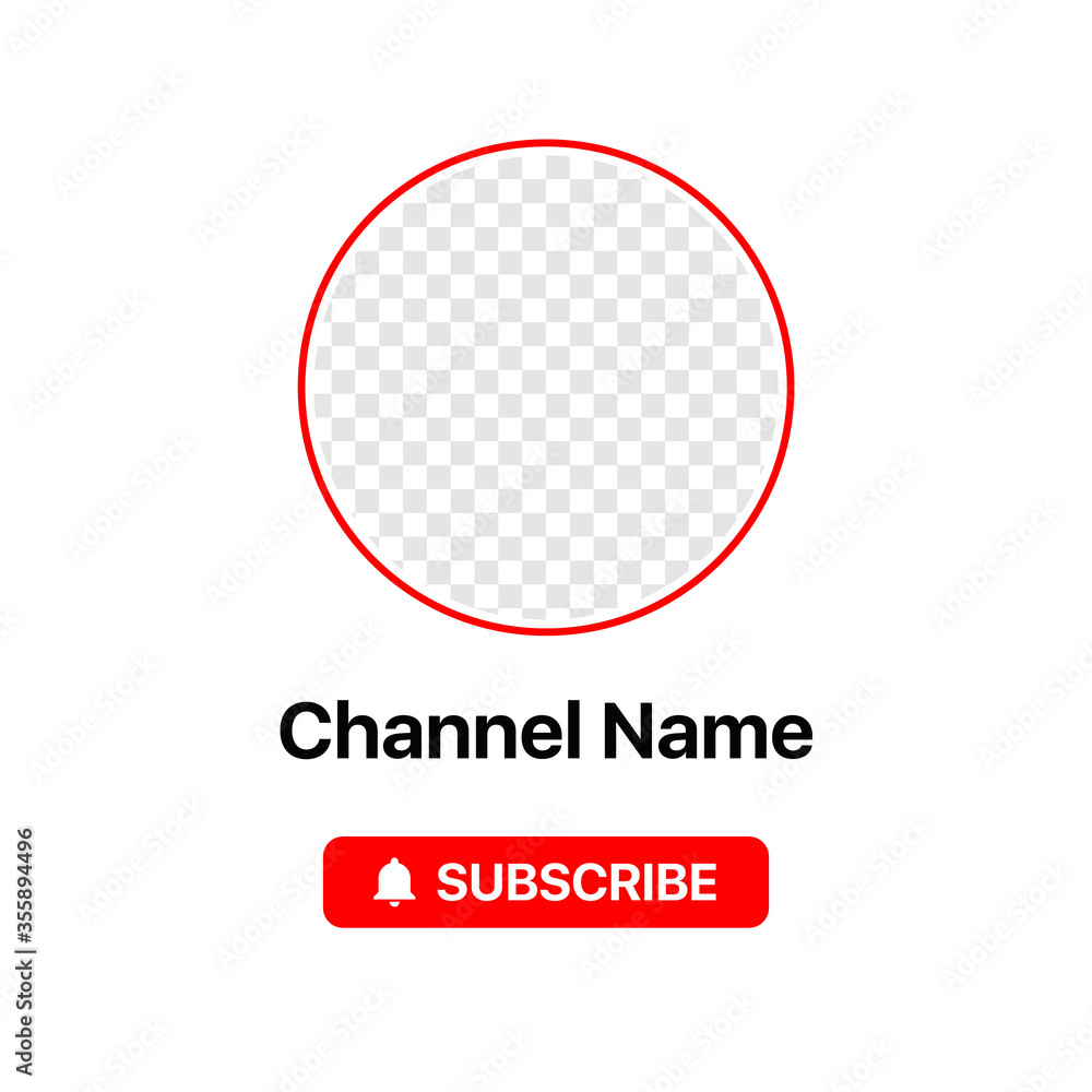 Стоковое векторное изображение «Youtube Profile Icon Interface ...