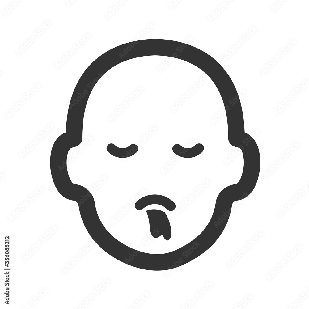vomit icon vector. vomit sign symbol Stock Vector | Adobe Stock