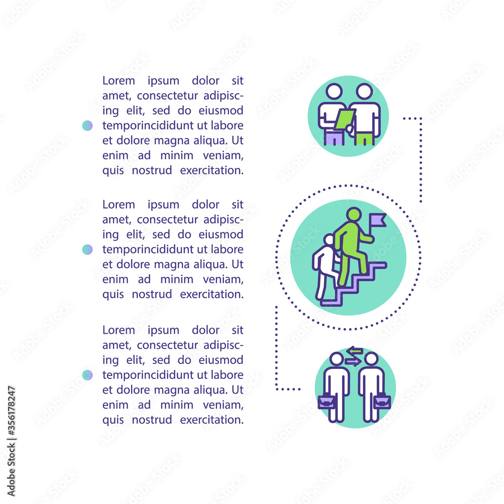 Career guidance concept icon with text. Mentoring for corporate ...