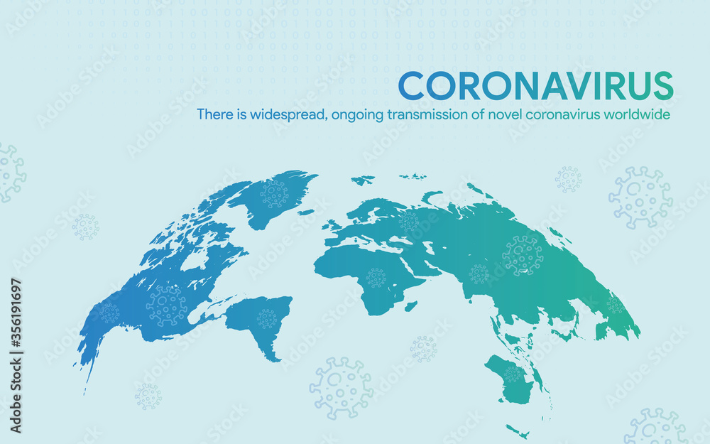Coronavirus world map infographic. 3d isometric vector illustration ...