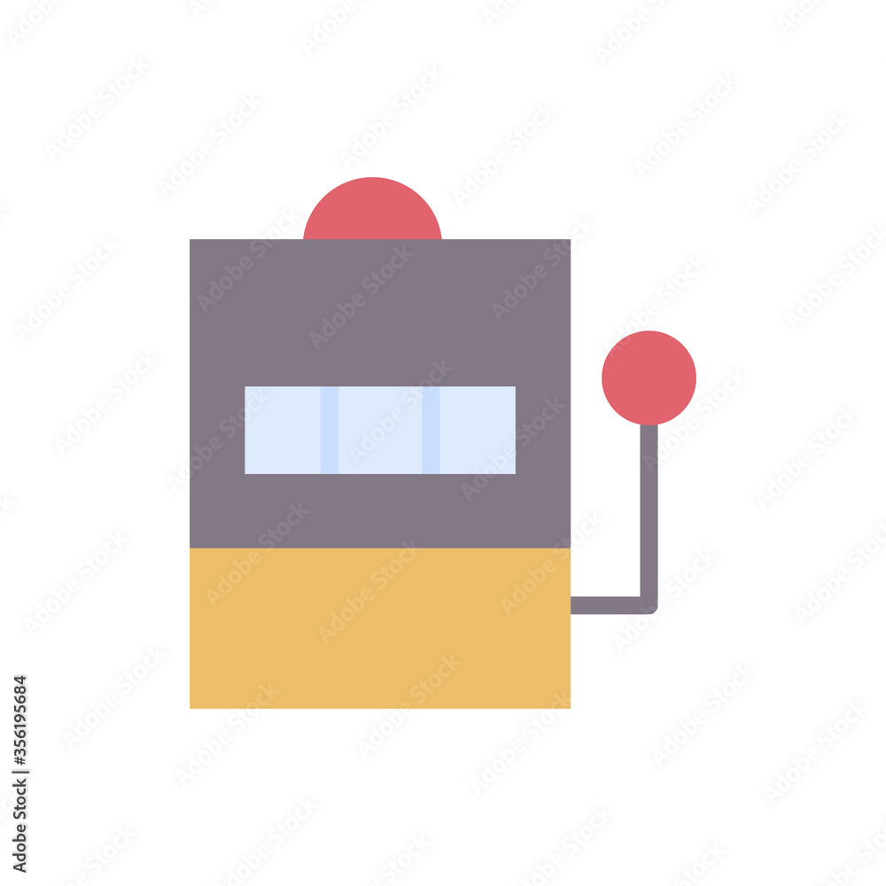 Jackpot, game icon. Simple color vector elements of free time icons for ...