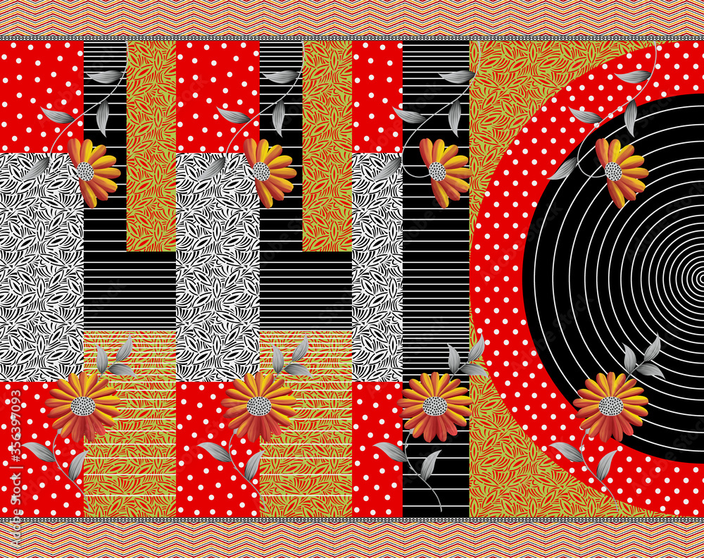 Textile design background Stock Illustration | Adobe Stock