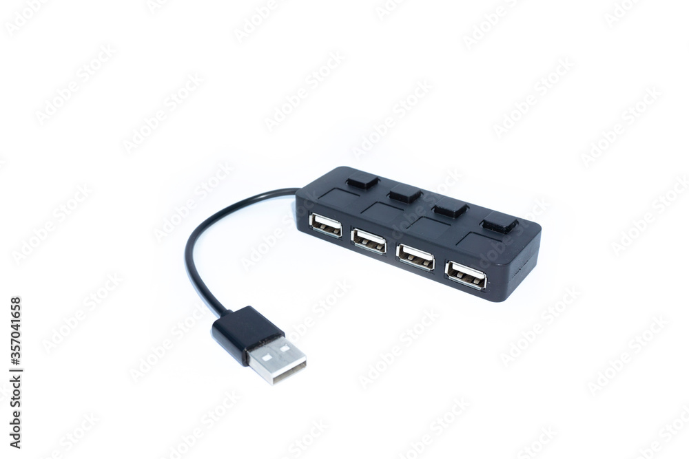 The USB adapter under the Type-C connector for laptop. Multi port ...