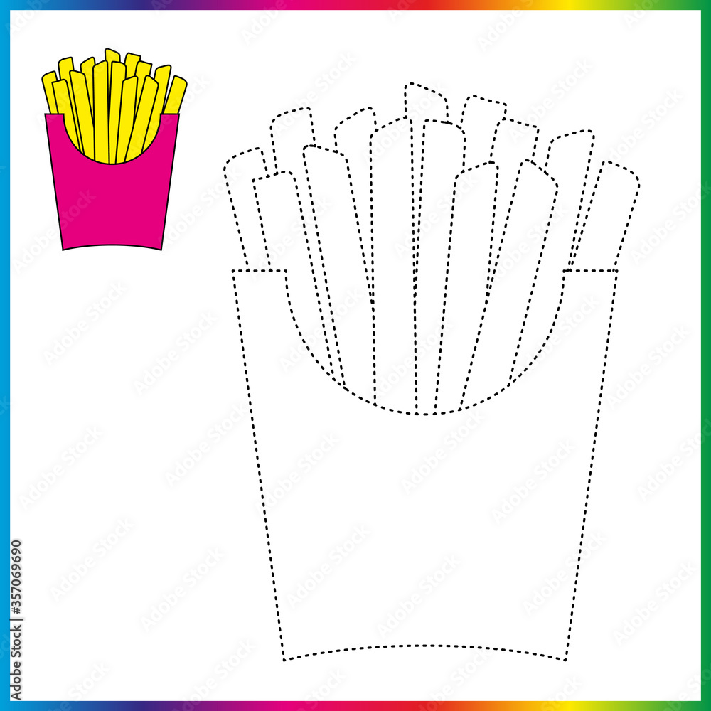 connect the dots and coloring page. Worksheet - game for kids. Restore ...