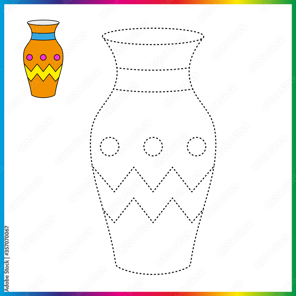 connect the dots and coloring page. Worksheet - game for kids. Restore ...