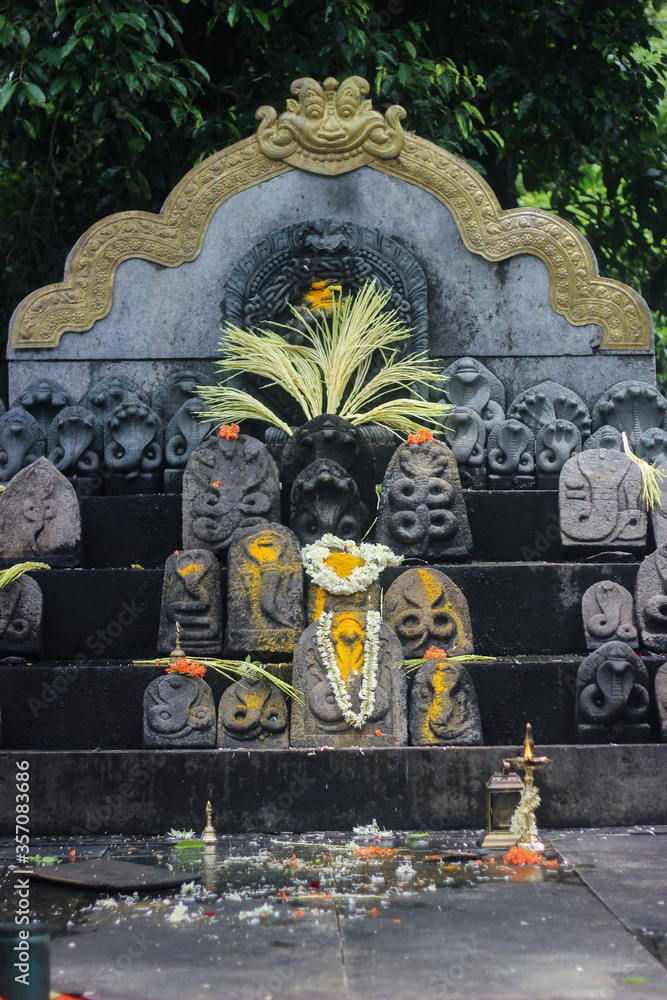 Statues of Naga Devta (Nag Dev) or Serpent God, Worshipped in South ...