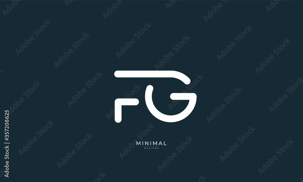 Alphabet letter icon logo FG Stock Vector | Adobe Stock