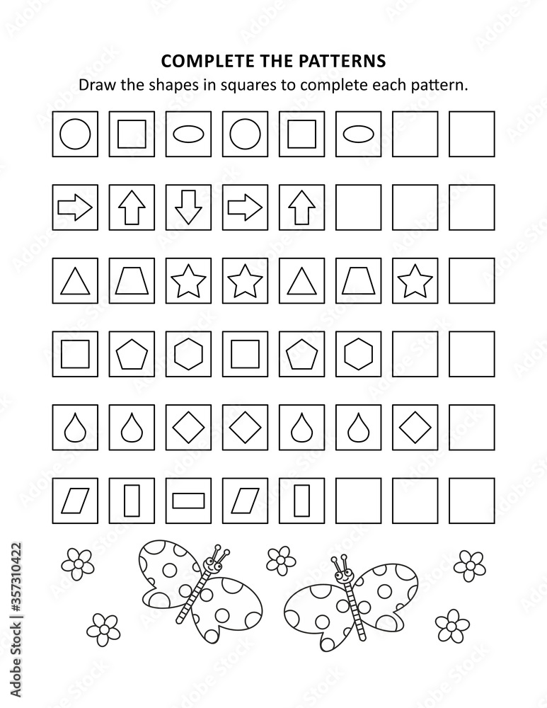 Educational math activity sheet and coloring page for kids to learn and ...