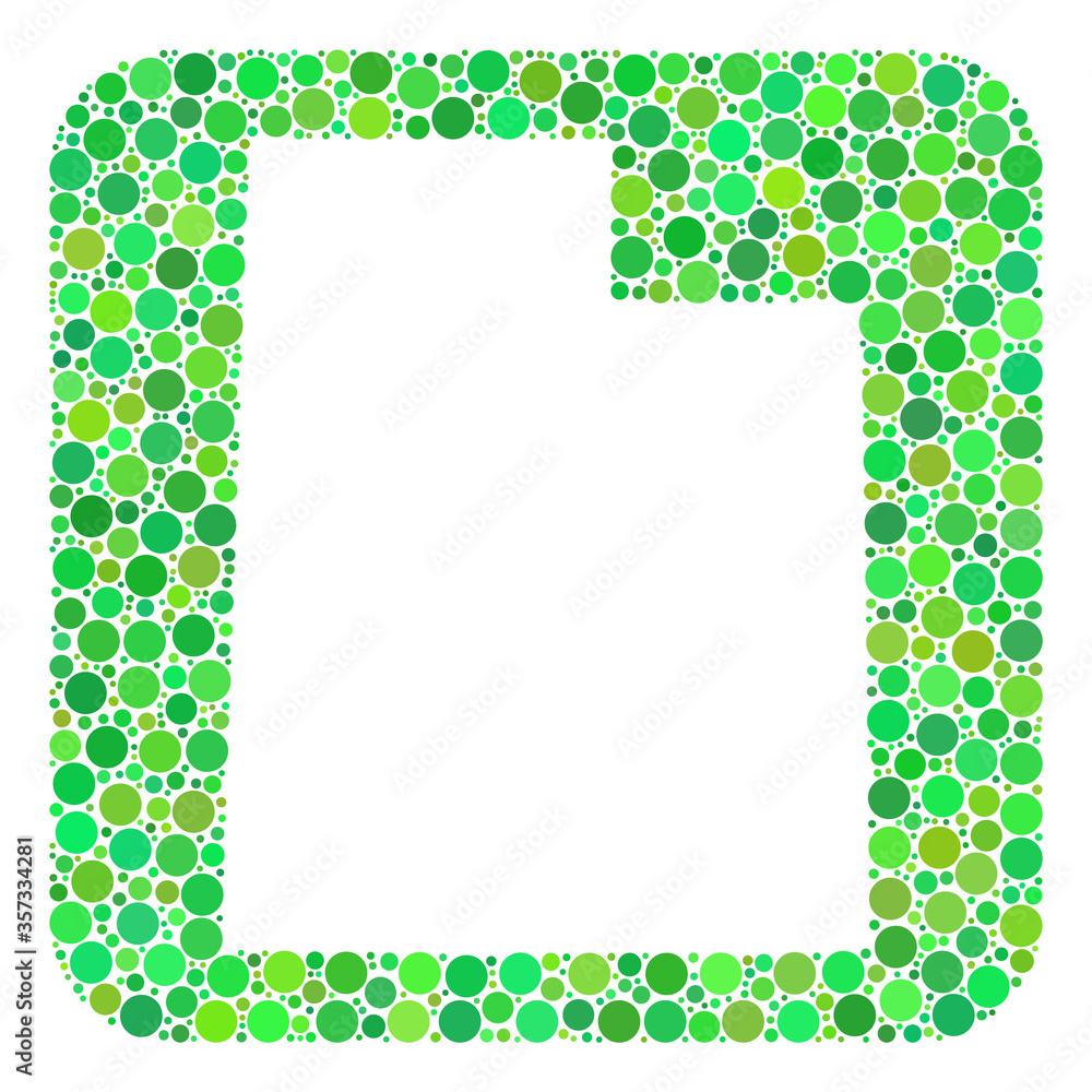 Map of Utah State mosaic created with rounded rectangle and cut out ...