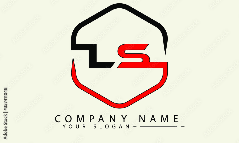 Letter LS Vector Logo Template Stock Vector | Adobe Stock