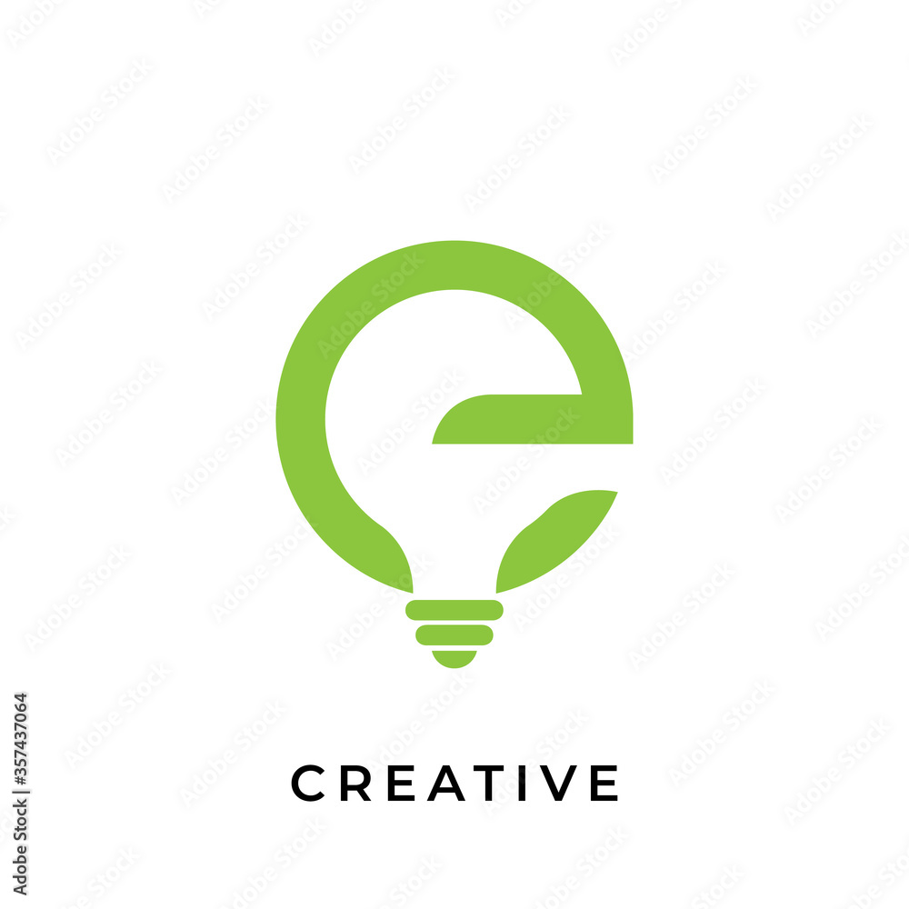 Letter e creative logo design template Stock Vector | Adobe Stock